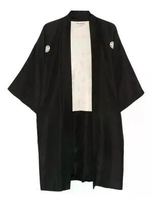 A.N.G.E.L.O. VINTAGE CULT 1960s Short-sleeved Kimono - Black