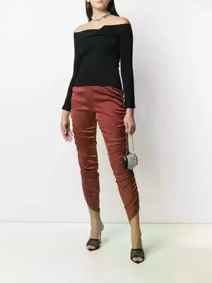 Dolce & Gabbana 2000s Cropped Ruched Trousers