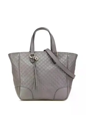 Gucci Small Micro Guccissima Bree Satchel - Grey