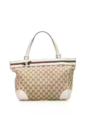 Gucci Gg Canvas Mayfair Tote Bag - Brown