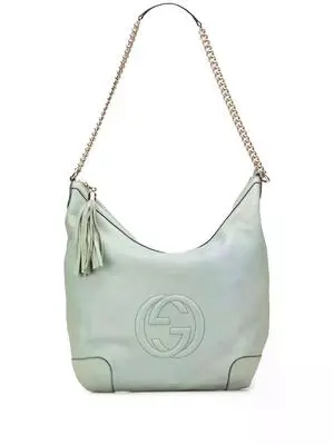 Gucci Leather Soho Chain Shoulder Bag - Blue