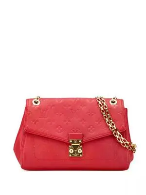 LOUIS VUITTON Monogram Empreinte Saint Germain Pm Shoulder Bag - Red
