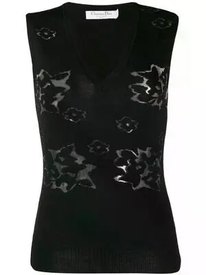 Dior Knitted Floral Vest