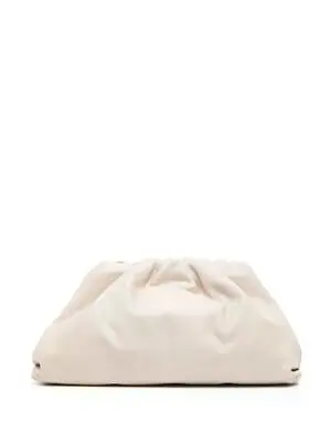 Bottega Veneta Gathered Detailing Clutch - Neutrals