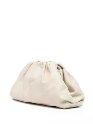 Bottega Veneta Gathered Detailing Clutch - Neutrals