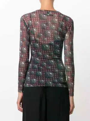 JEAN PAUL GAULTIER Sheer Printed Top