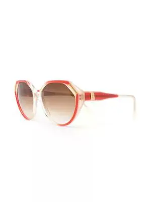 Saint Laurent Pre-owned 1980s Gradient Oval Sunglasses
