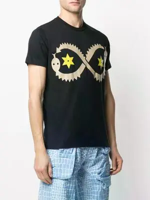 WALTER VAN BEIRENDONCK Snake-print T-shirt