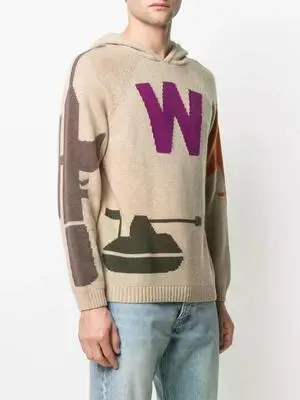 WALTER VAN BEIRENDONCK Knitted Hoodie