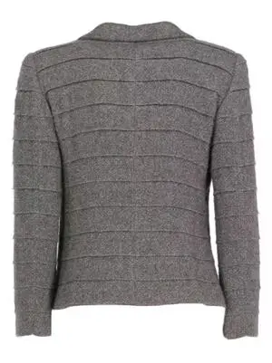 Giorgio Armani 2000 Ribbed Single-breasted Jacket