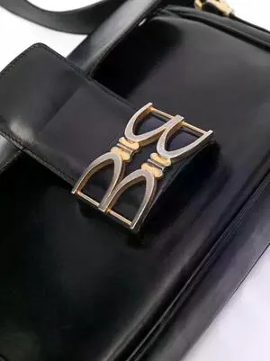 Celine 1970s Horsebit-detailed Leather Shoulder Bag