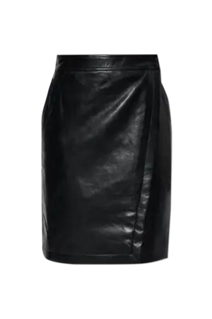 ANINE BING Skirt With Leather Trim
