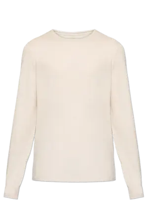 Rag & Bone Crew Neck Wool-lyocell Sweater - Cream