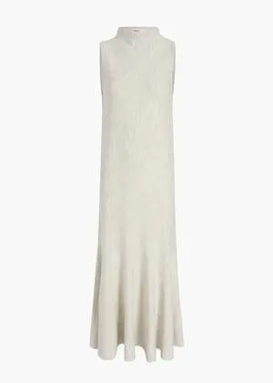 Khaite Margo Merino Wool Dress - Cloud