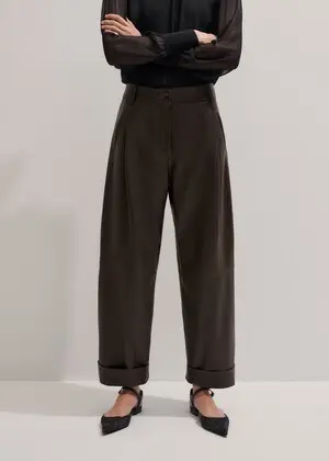 ME+EM Leather Clever Tapered Trouser