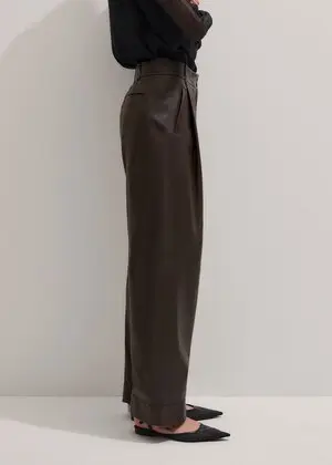 ME+EM Leather Clever Tapered Trouser
