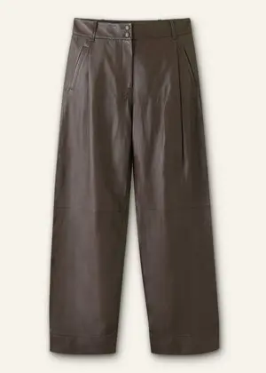 ME+EM Leather Clever Tapered Trouser