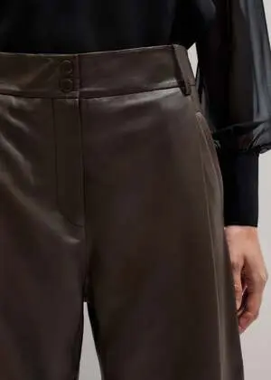ME+EM Leather Clever Tapered Trouser