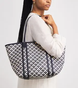 Harrods Geometric Print Tote Bag