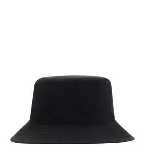 Burberry Reversible Gabardine Bucket Hat - Black