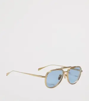 JACQUES MARIE MAGE Commander Aviator Sunglasses