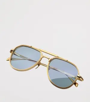 JACQUES MARIE MAGE Commander Aviator Sunglasses