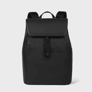 Paul Smith Leather 'shadow Stripe' Backpack - Brown