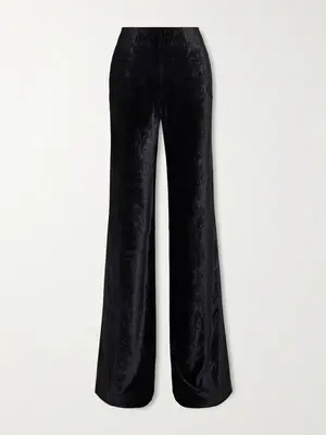 Galvan Velvet Wide-leg Trousers