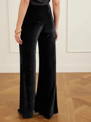 Galvan Velvet Wide-leg Trousers