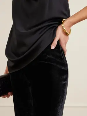 Galvan Velvet Wide-leg Trousers