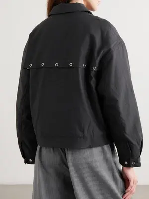 DEIJI STUDIOS Padded Lapel Tencel™ Lyocell And Cotton-blend Jacket