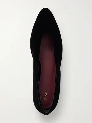NEOUS Beid Velvet Ballet Flats - Black