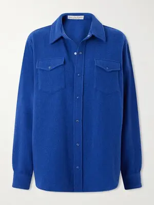 GOD’S TRUE CASHMERE Cashmere Shirt With Lapis Lazuli Stones