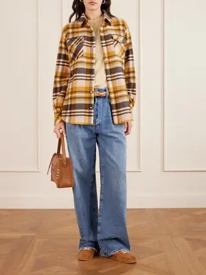 GOD’S TRUE CASHMERE Checked Cashmere Shirt
