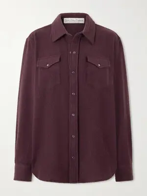 GOD’S TRUE CASHMERE Cashmere Shirt With Amethyst Cabochons