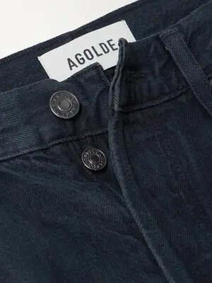 AGOLDE Luna Pieced High-waist Tapered Jeans - Blue