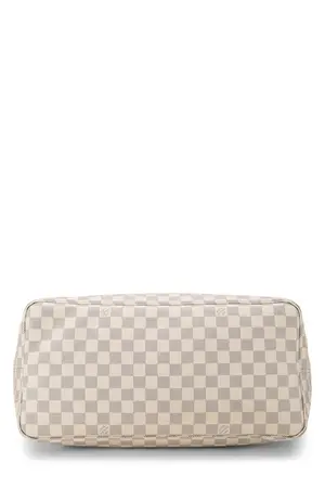 LOUIS VUITTON Damier Azur Neverfull Nm Tote - Pink