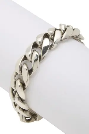 Chrome Hearts Sterling Diamond Floral Cross Id Bracelet