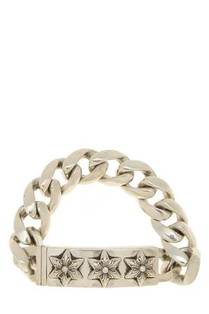 Chrome Hearts Sterling 3 Star Id Bracelet - Silver
