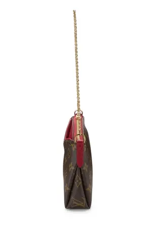 LOUIS VUITTON Monogram Pallas Clutch - Red
