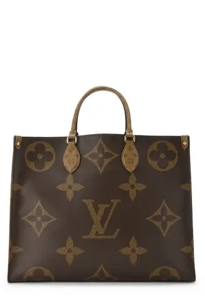 LOUIS VUITTON Giant Monogram Reversed On The Go - Brown