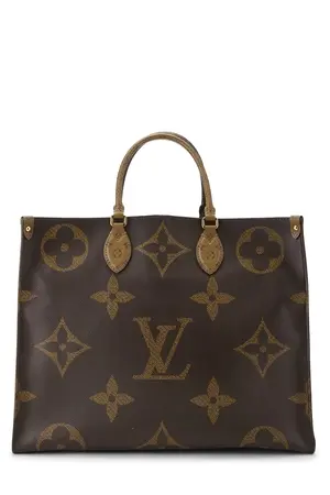 LOUIS VUITTON Giant Monogram Reversed On The Go - Brown