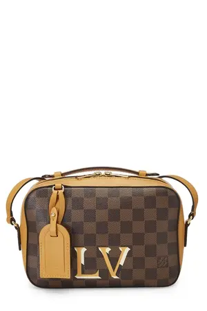 LOUIS VUITTON Damier Ebene Santa Monica Crossbody - Yellow