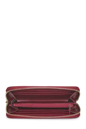 Gucci Microssima Zip Around Wallet - Red