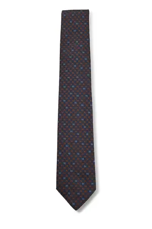 Hermès Jacquard Neck Tie - Blue