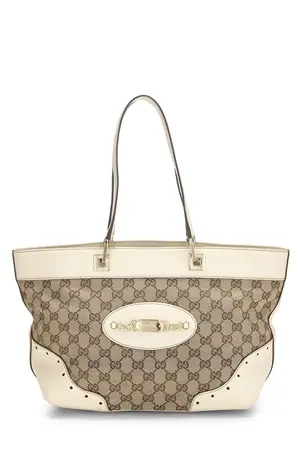 Gucci Original Gg Punch Tote - Beige