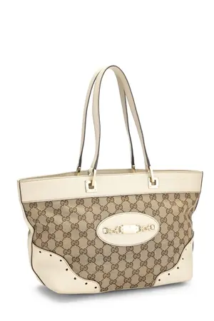 Gucci Original Gg Punch Tote - Beige