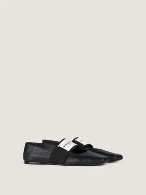 Givenchy Sliced Square Ballerinas - Black