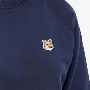 Maison Kitsuné Fox Head Patch Adjusted Crew Sweat