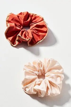 Anthropologie Nylon Scrunchies Set Of 2 - Sedona